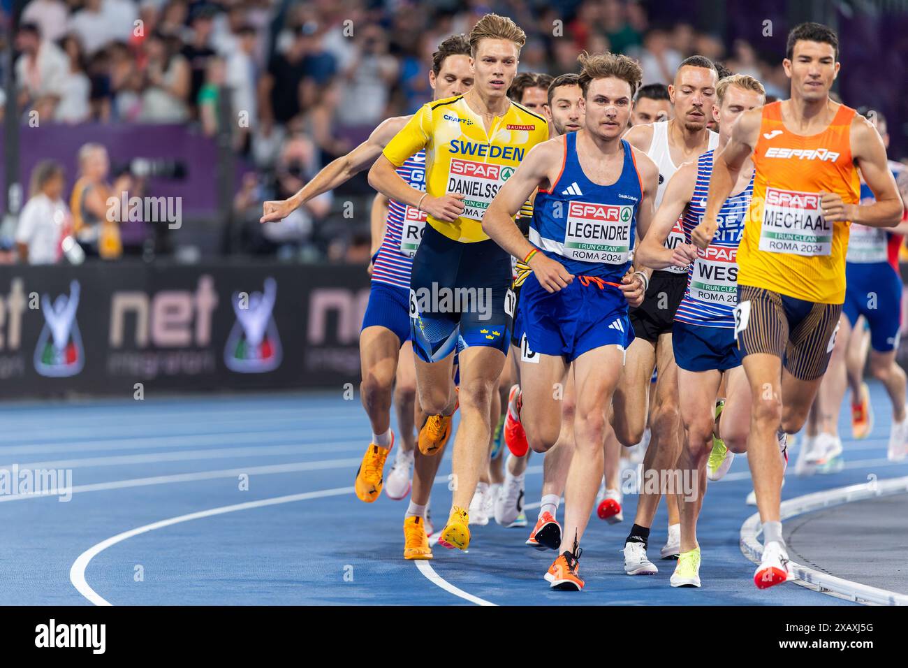 ROME, ITALY - JUNE 8: Emil Danielsson of Sweden competing in the 5000m Men during Day Two of the ...