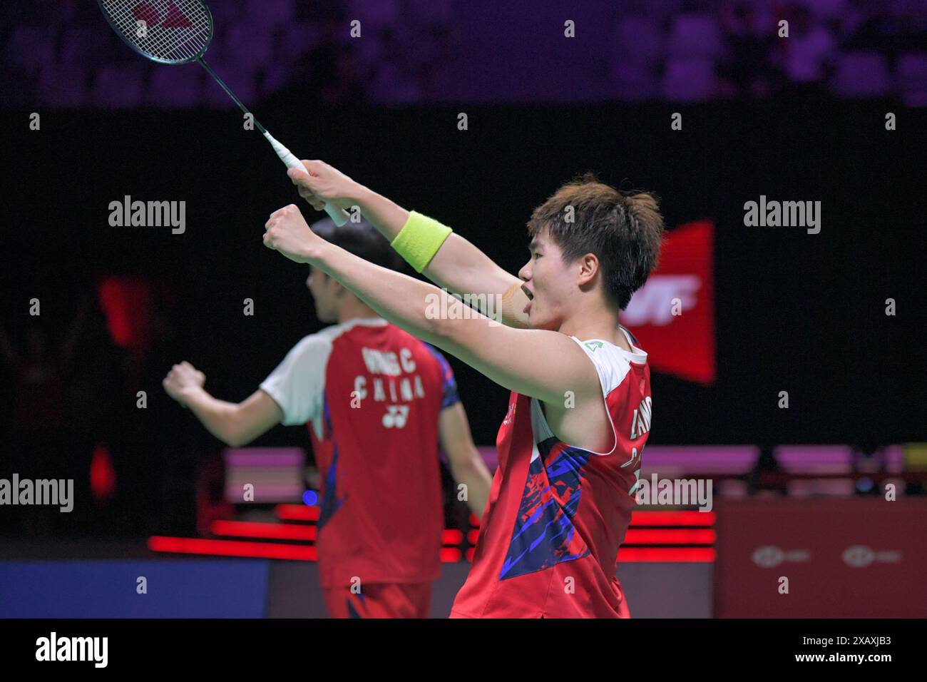 Jakarta, Indonesia. 9th June, 2024. Liang Weikeng(R)/Wang Chang ...