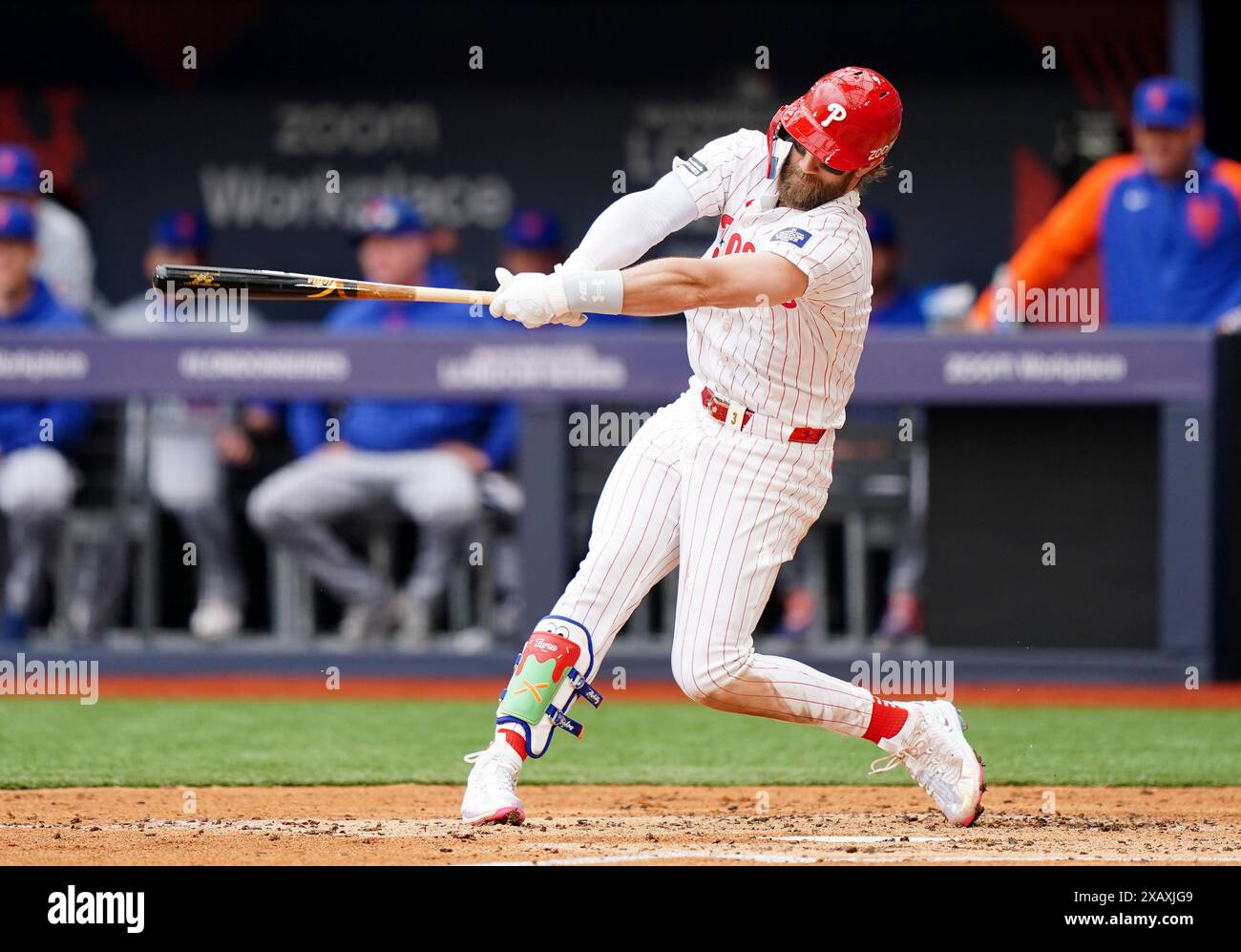 Philadelphia Phillies' Bryce Harper bats during game two of the MLB ...