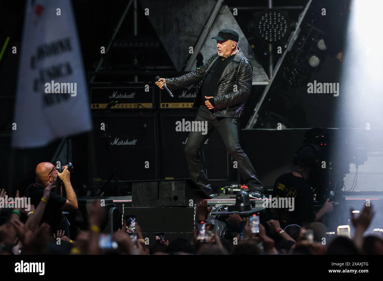 Vasco Rossi performs live on stage during the Vasco Live 2024 at San ...