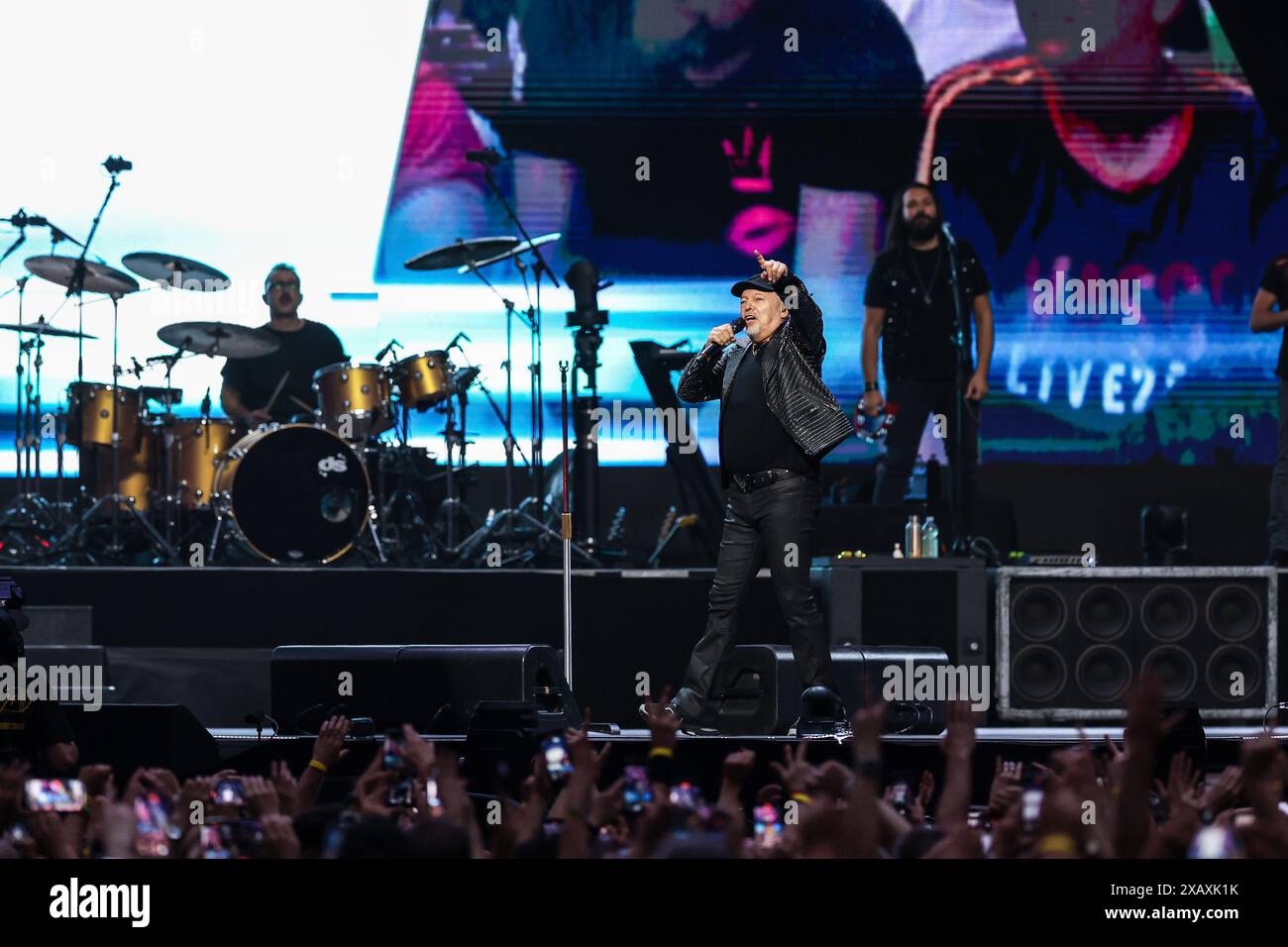 Vasco Rossi performs live on stage during the Vasco Live 2024 at San ...