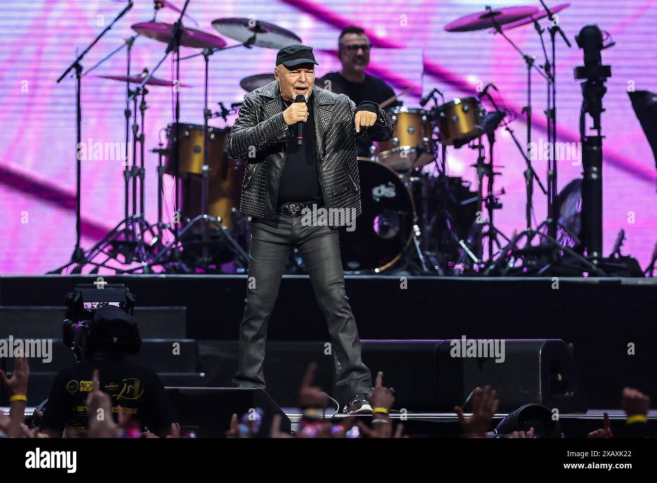 Vasco Rossi performs live on stage during the Vasco Live 2024 at San ...