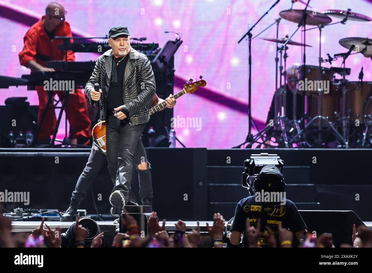 Vasco Rossi performs live on stage during the Vasco Live 2024 at San ...
