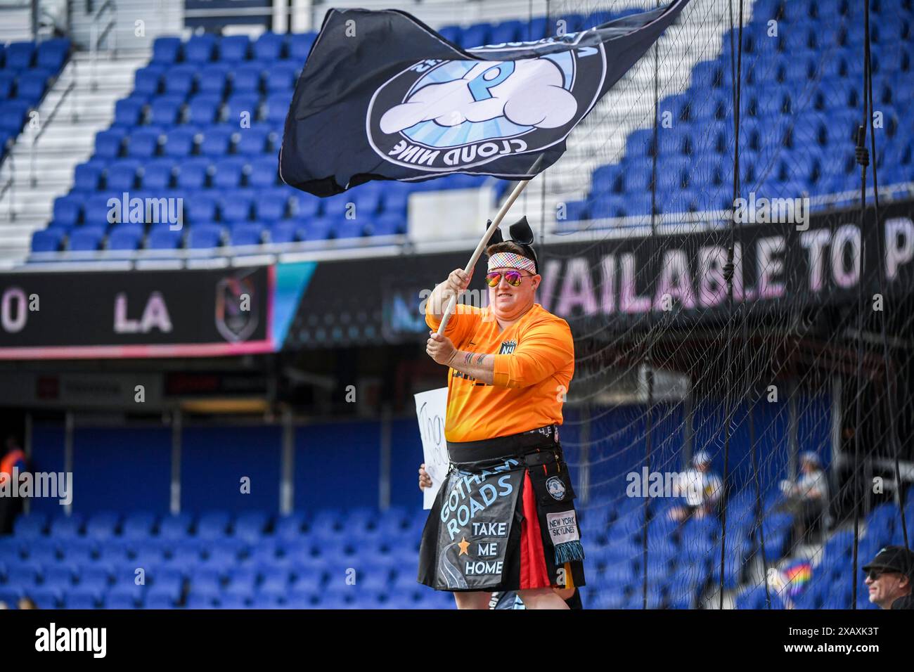 Harrison, United States, June 8, 2024: Cloud 9 supporter during the ...