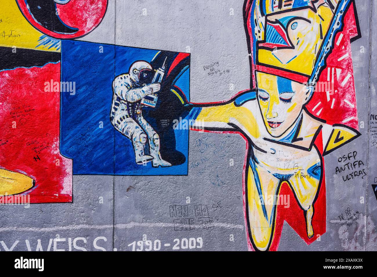 Berlin Wall - Berliner Mauer-, Berlin, Germany, Europe Stock Photo - Alamy