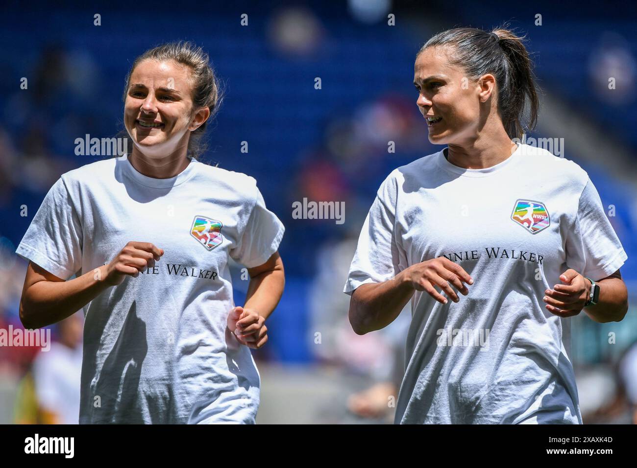 Harrison, United States, June 8, 2024: Nealy Martin (14 Gotham FC) and ...