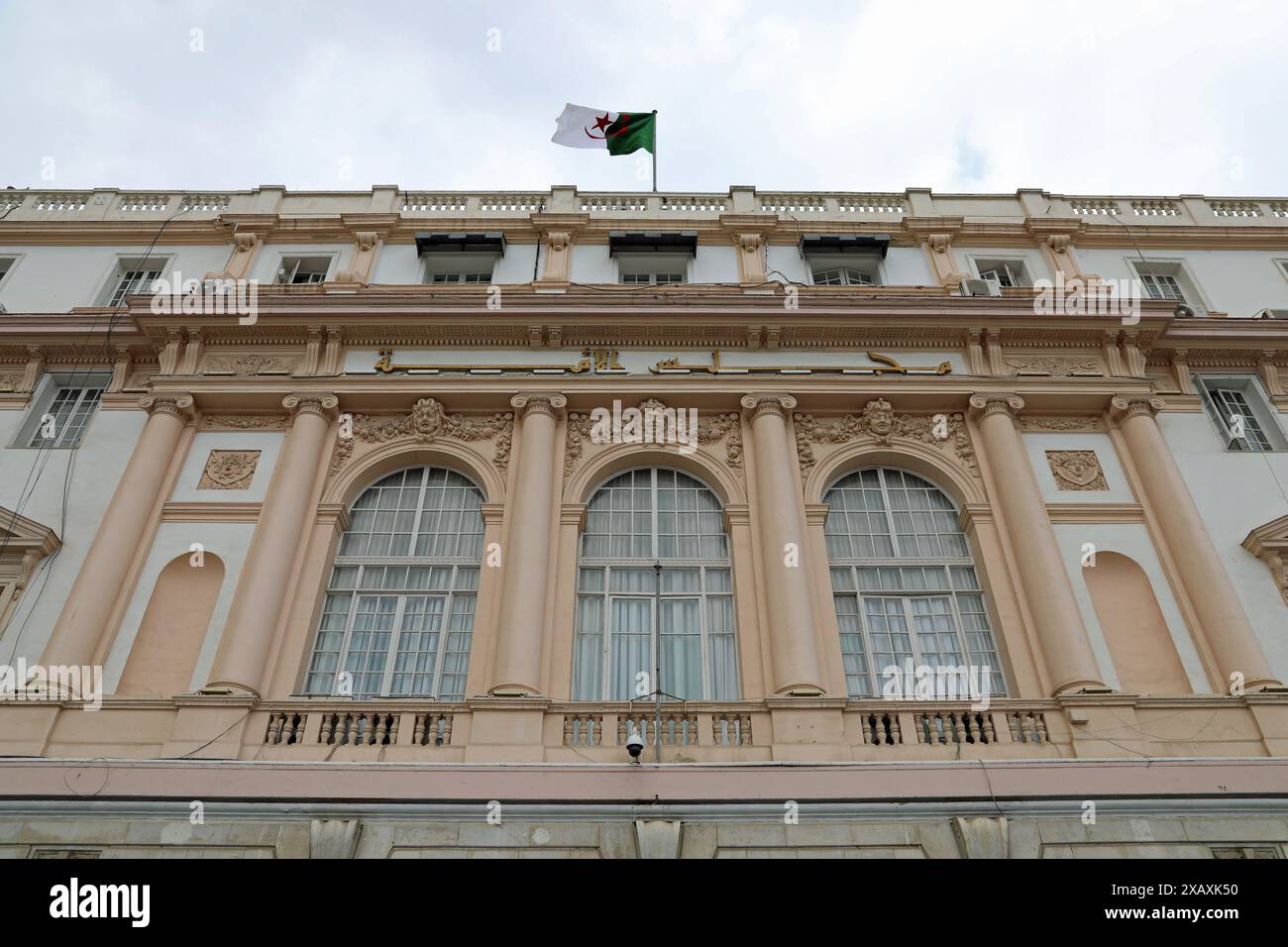 French colonial era building on the waterfront in Algiers Stock Photo ...