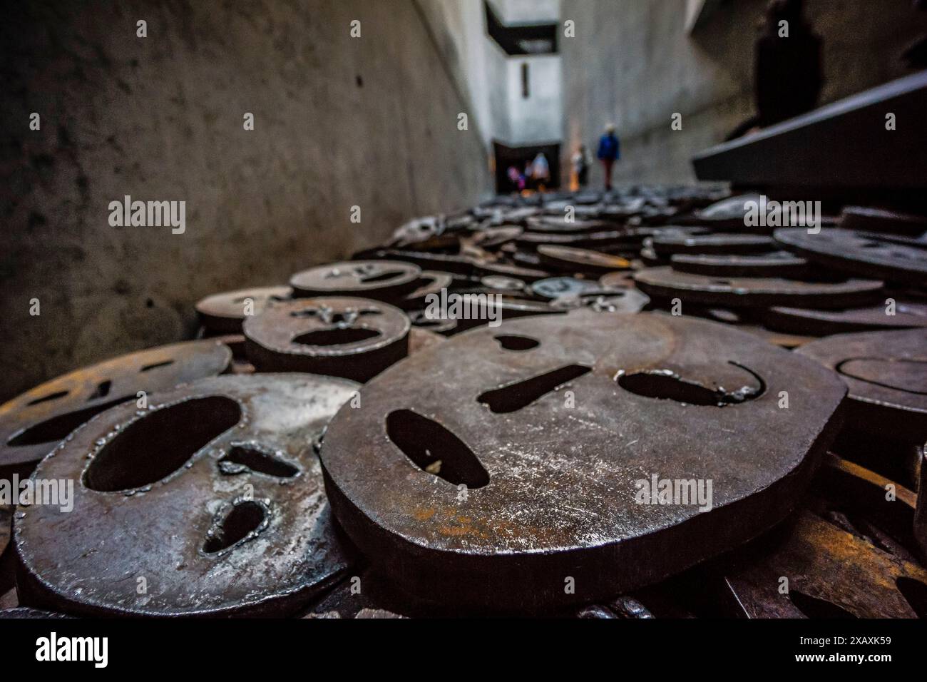 Shalechet, -fallen leaves-, artist installation by Menashe Kadishman ...