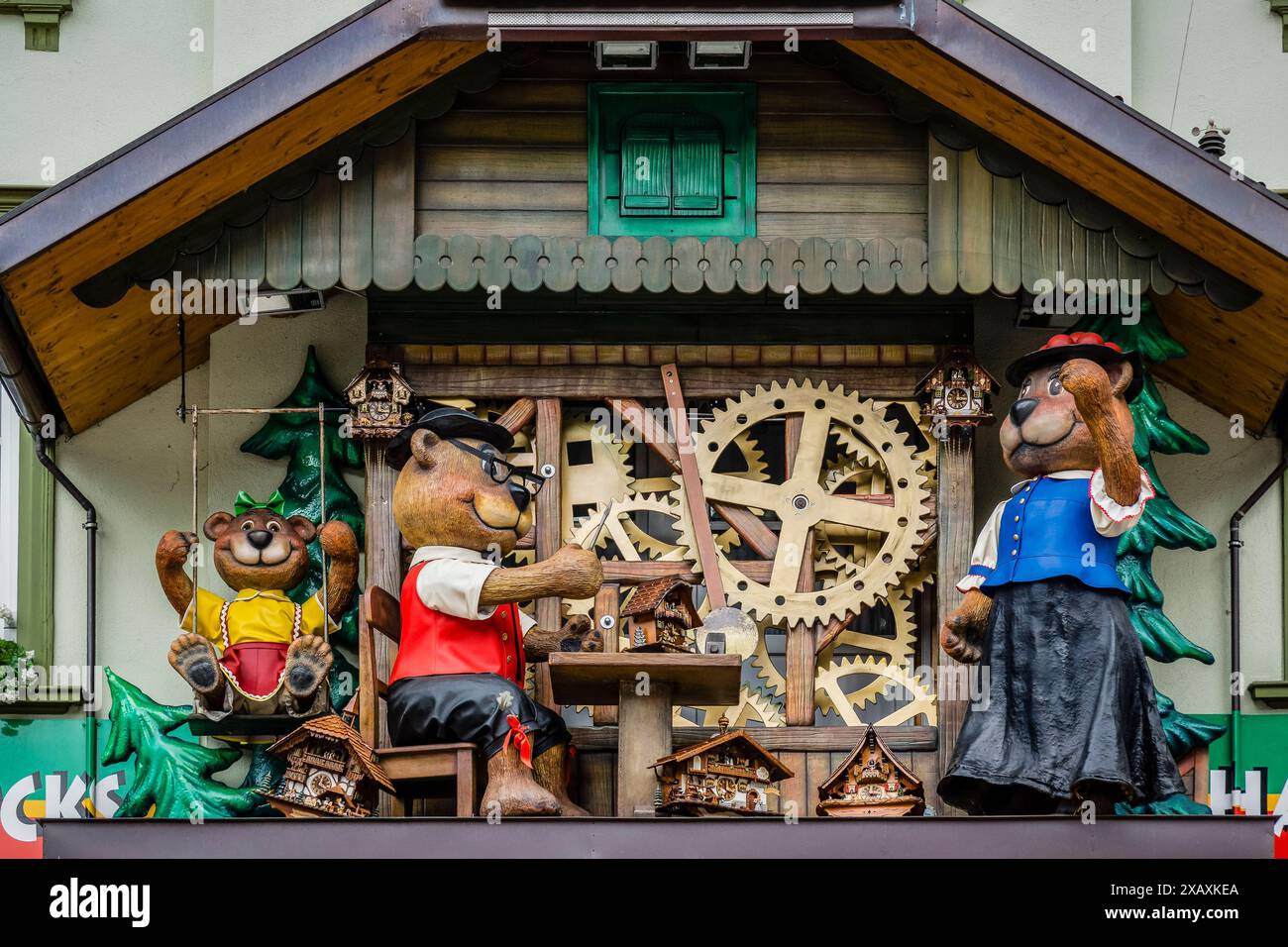 cuckoo clock, Triberg , Baden-Württemberg, Black Forest-Baar district ...
