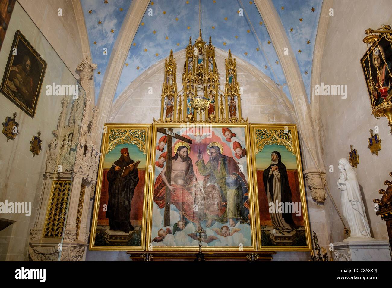 Miramar Monastery, oratory from 1877, Valldemossa, Sierra de Tramuntana ...