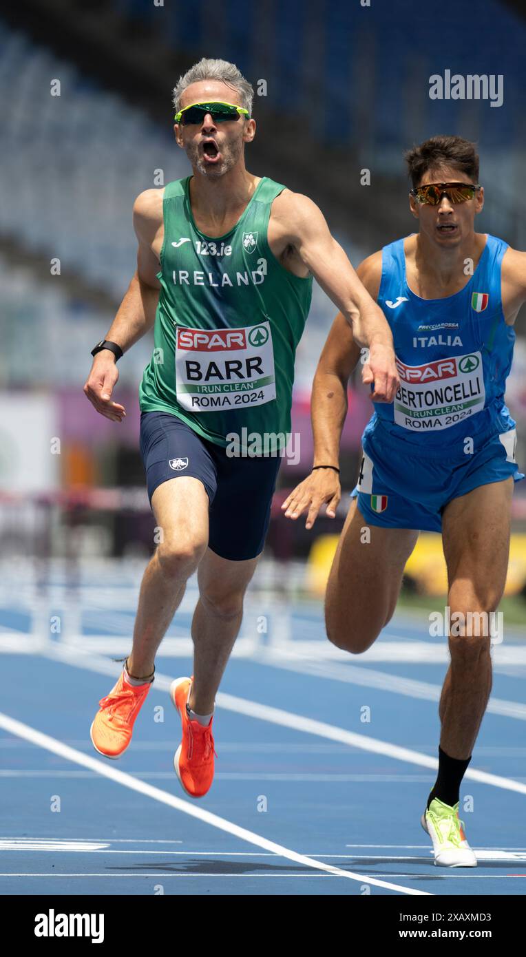 Thomas Barr of Ireland competing in the men’s 400m hurdles heats at the ...