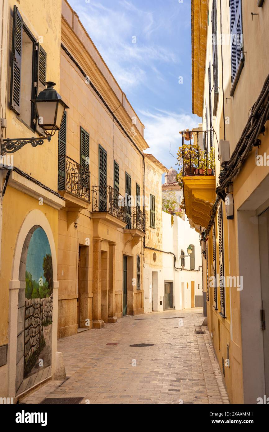 Ciutadella, Menorca island, Charming and picturesque streets of the old ...