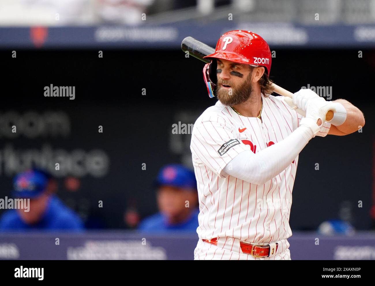 Philadelphia Phillies' Bryce Harper bats during game two of the MLB ...