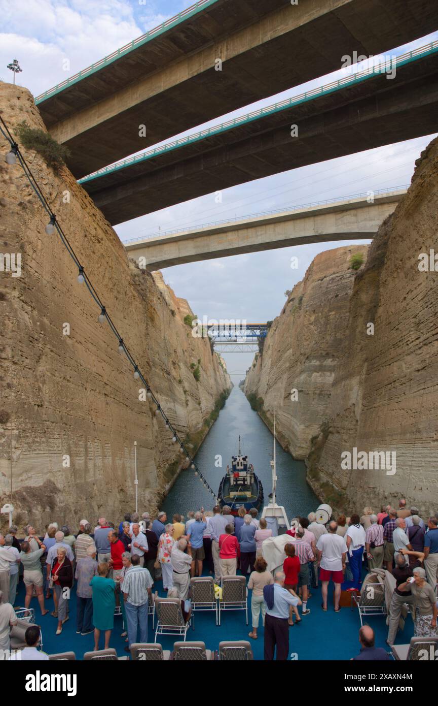 Cruise ship Spirit of Adventure is gently towed by a tug boat through ...