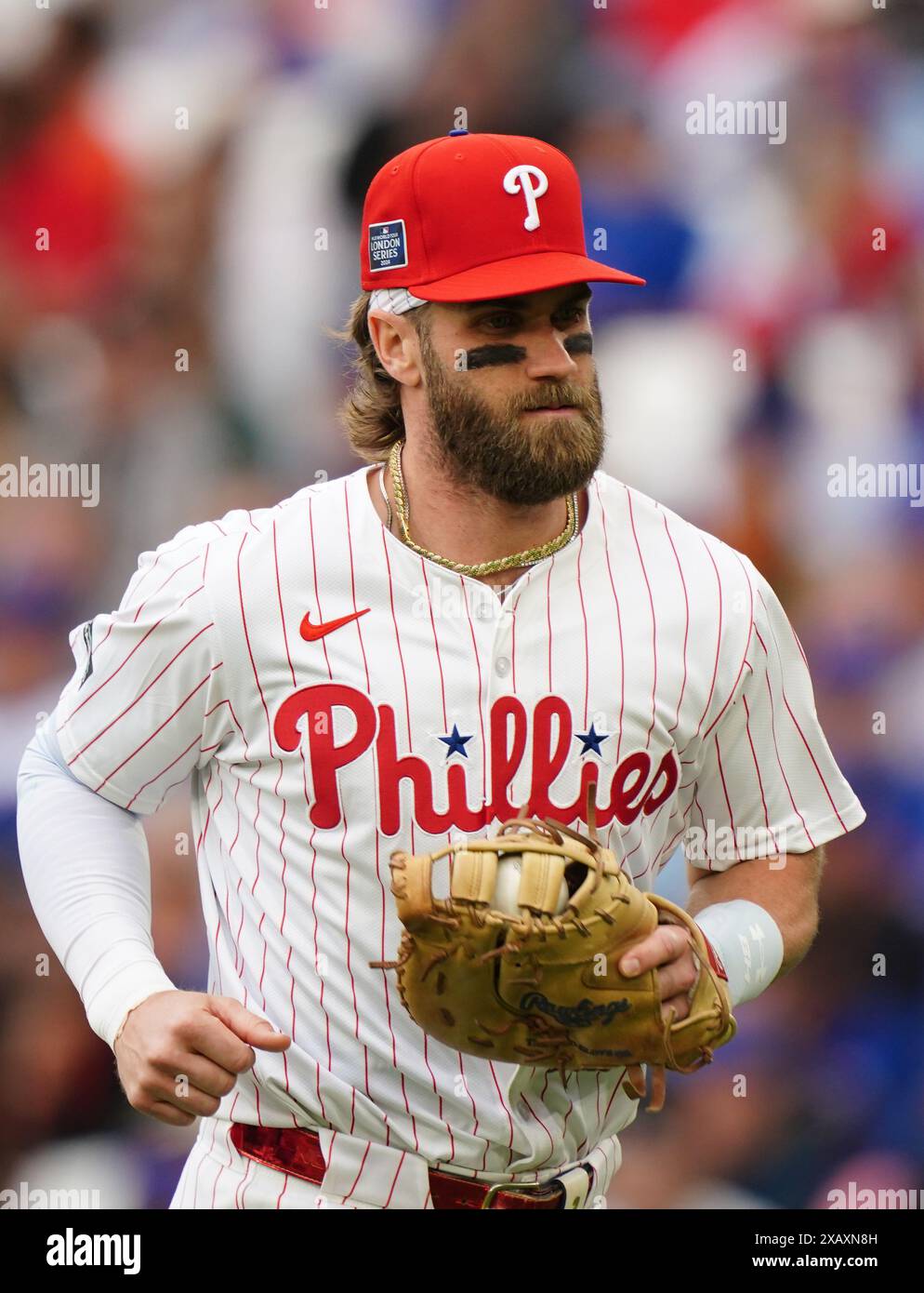 Philadelphia Phillies' Bryce Harper during game two of the MLB London ...