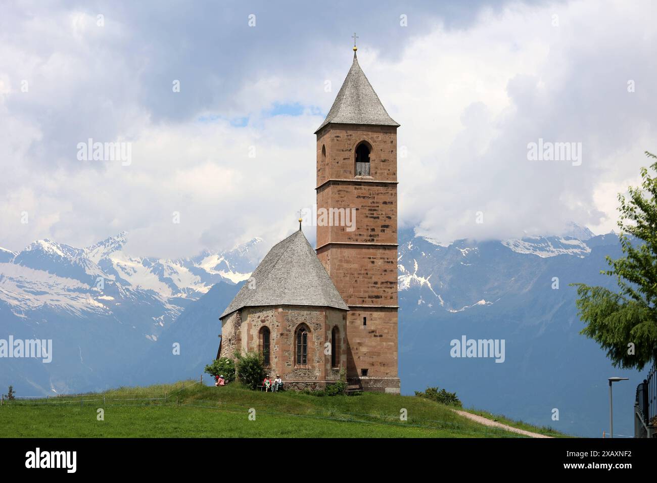 Hafling, Südtirol, Italien 07. Juni 2024: Hier der Blick auf das ...