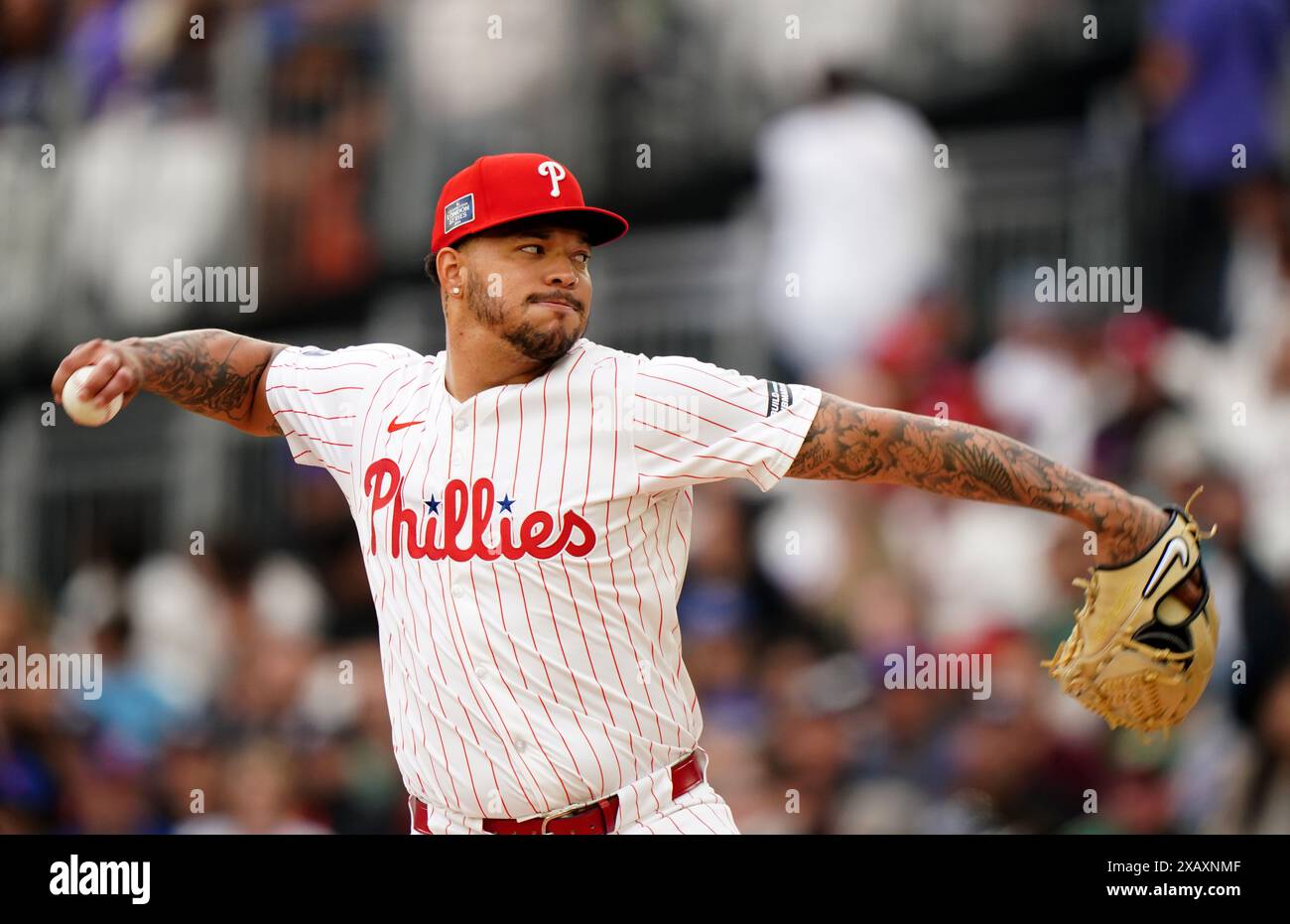 Philadelphia Phillies' Taijuan Walker pitches during game two of the ...
