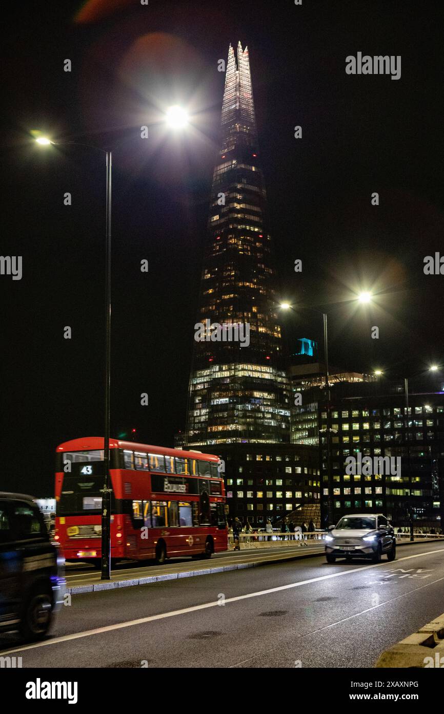 London, England – August 2023. Shard London Bridge Tower, is a pyramid ...