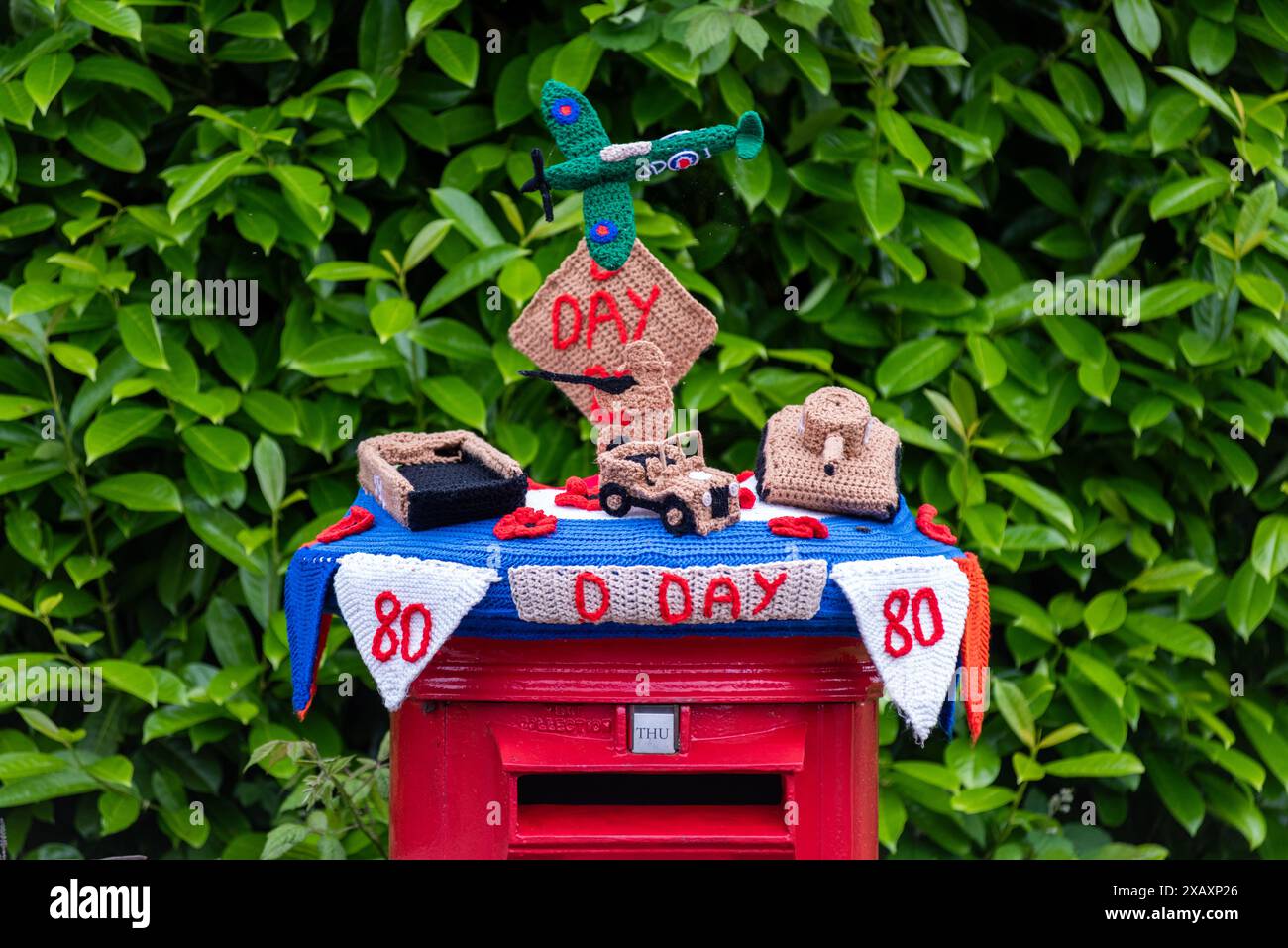 Golden Cross, May 29th 2024: D-Day 80th anniversary knitted tribute on ...