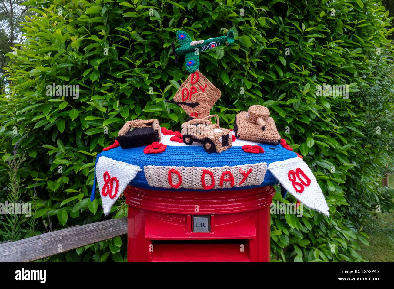 Golden Cross, May 29th 2024: D-Day 80th anniversary knitted tribute on ...