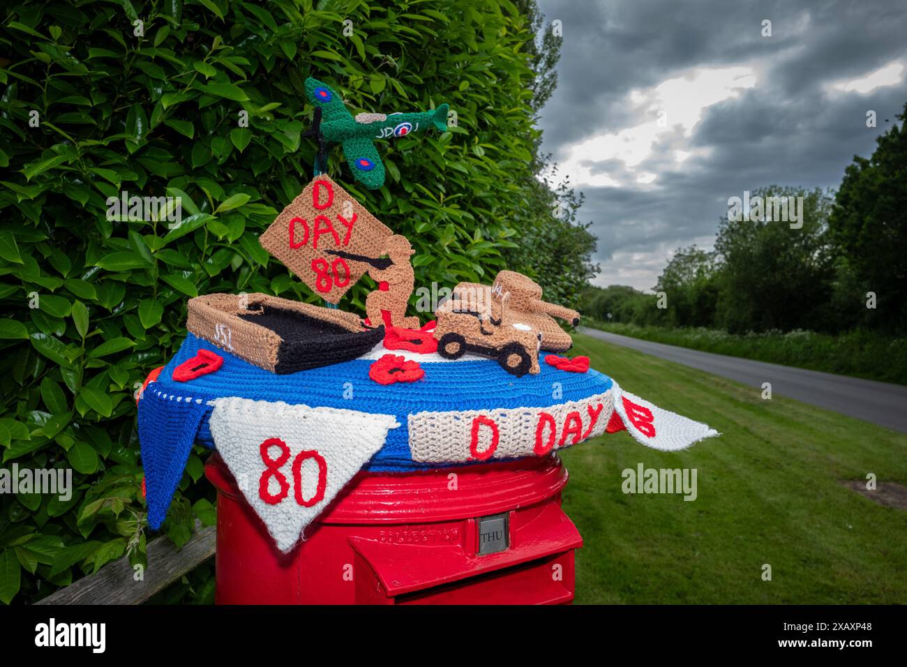 Golden Cross, May 29th 2024: D-Day 80th anniversary knitted tribute on ...