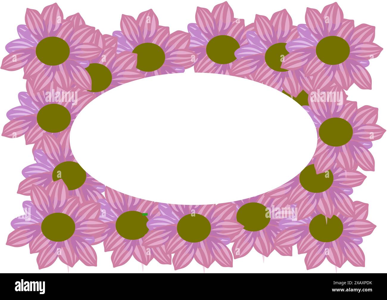 frame with flowers ,spring day Stock Photo - Alamy