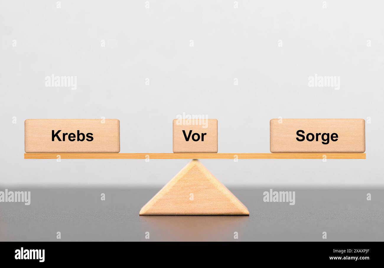 Krebs und Krebsvorsorge Krebs und Krebsvorsorge auf der Wippe im ...