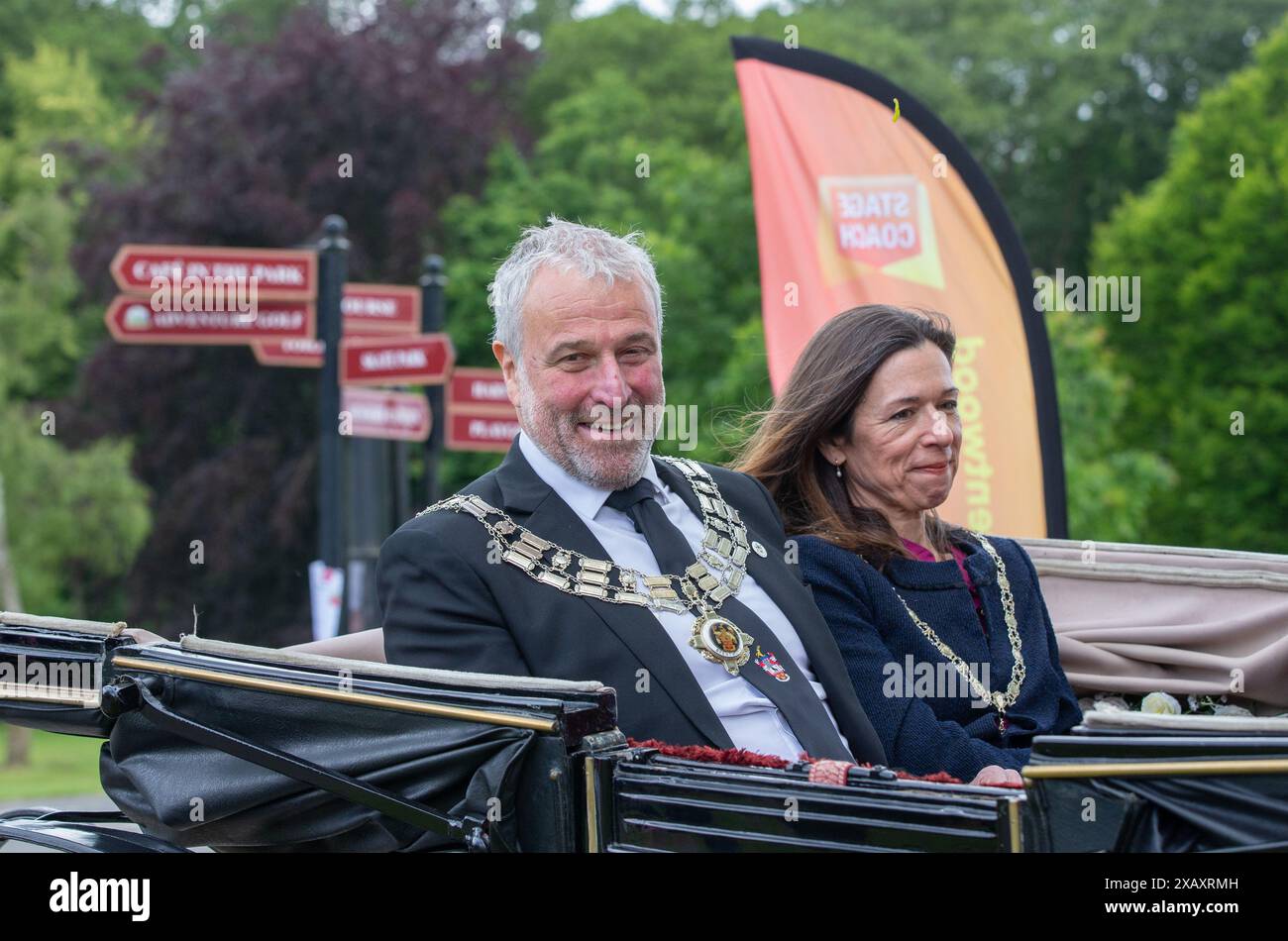 Brentwood, UK. 9th June, 2024. Mark Haigh The New mayor of Brentwood ...