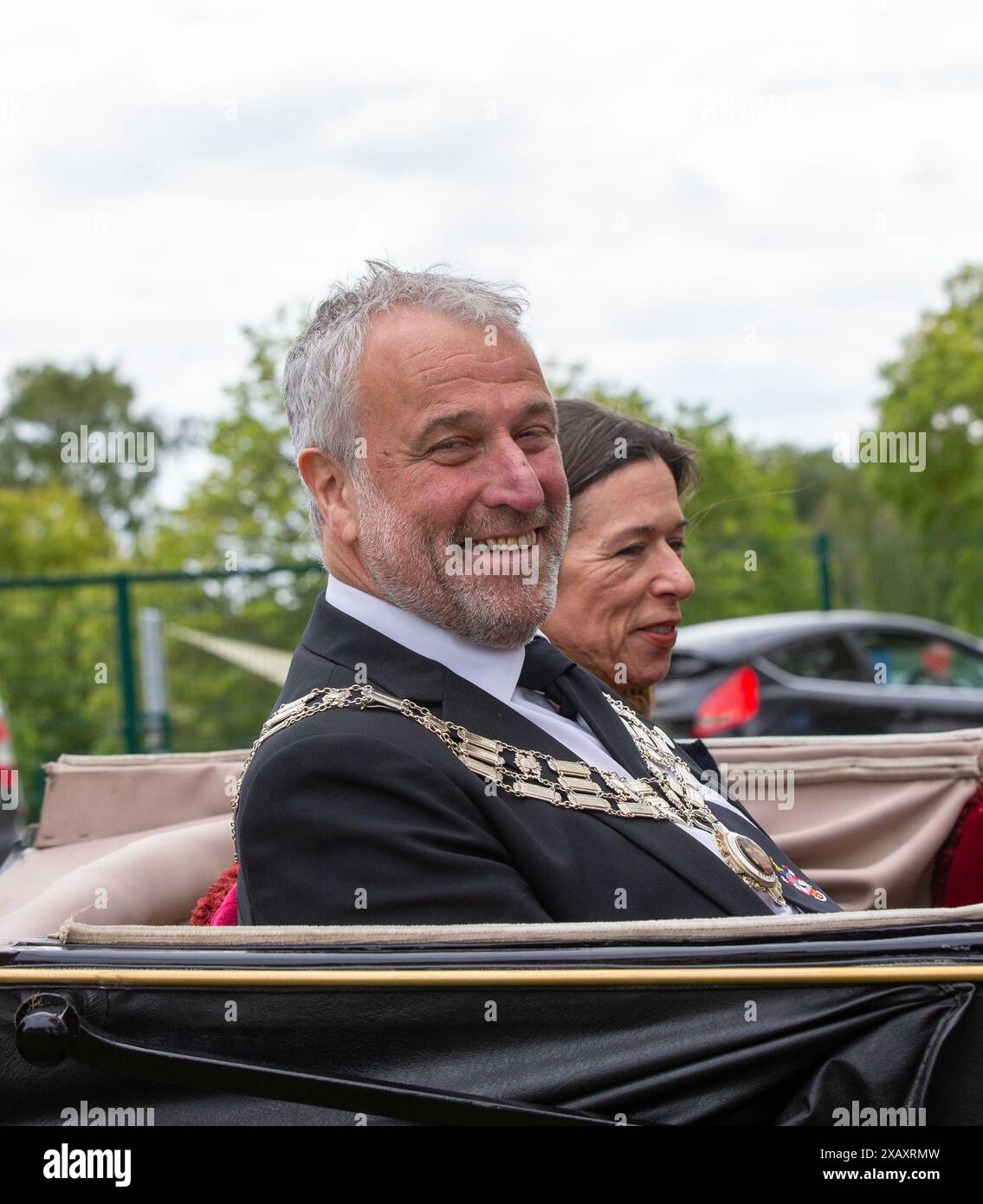Brentwood, UK. 9th June, 2024. Mark Haigh The New mayor of Brentwood ...