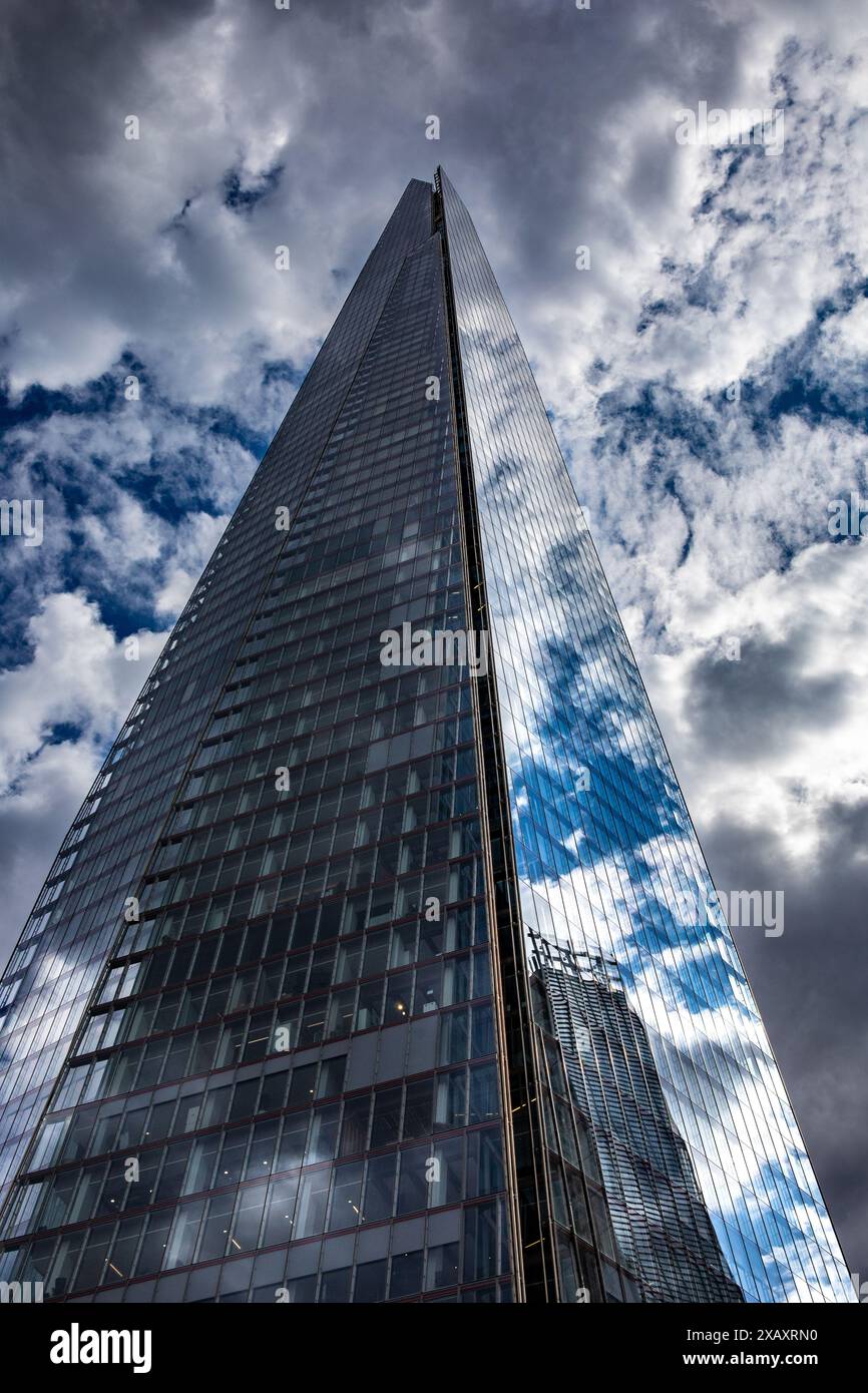 London, England – August 2023. Shard London Bridge Tower, is a pyramid ...