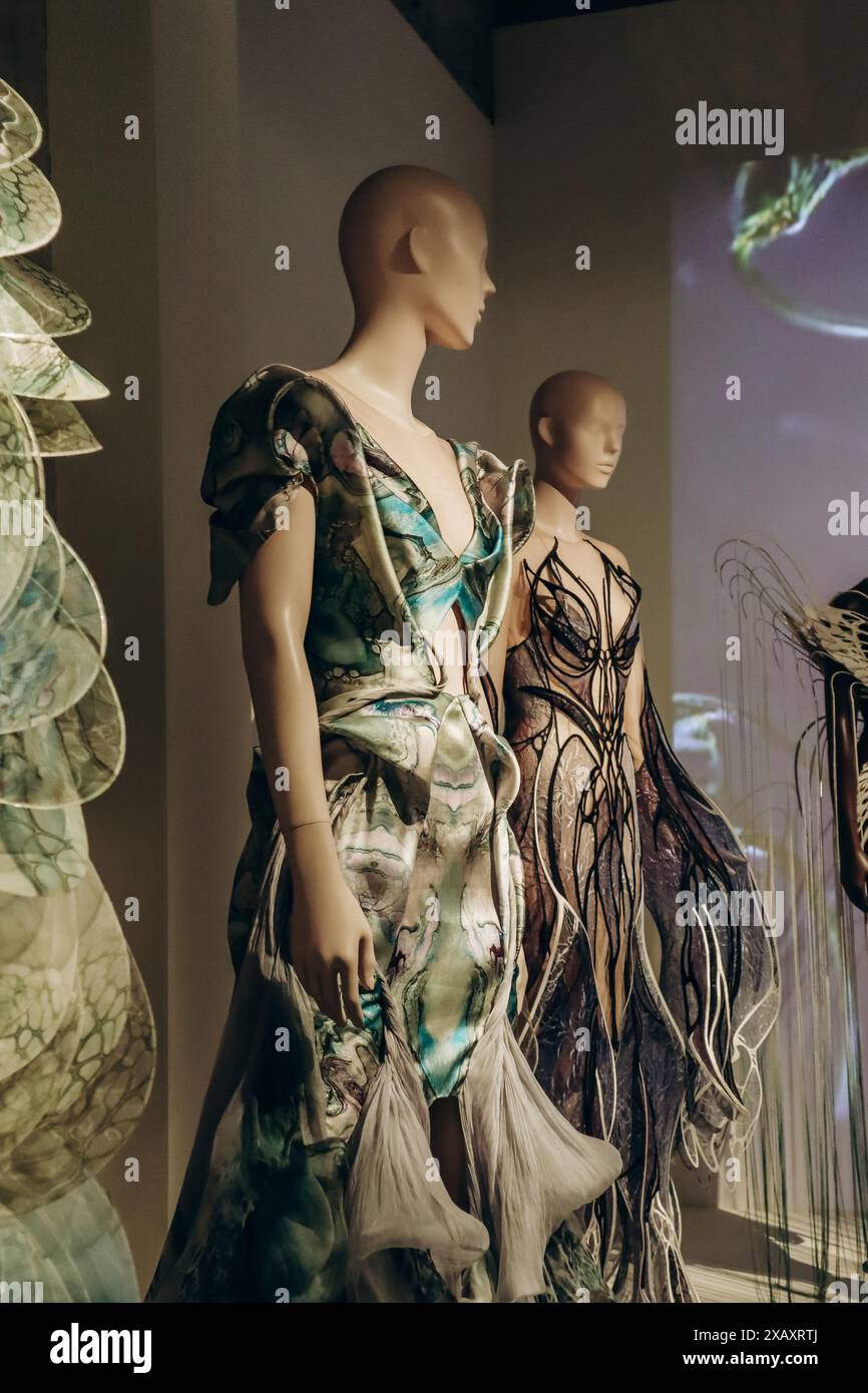 Paris, France - March 9, 2024: Archival couture models of fashion ...