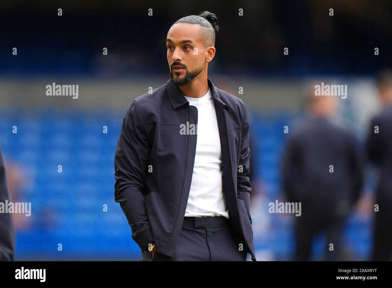 Theo Walcott before Soccer Aid for UNICEF 2024 at Stamford Bridge ...