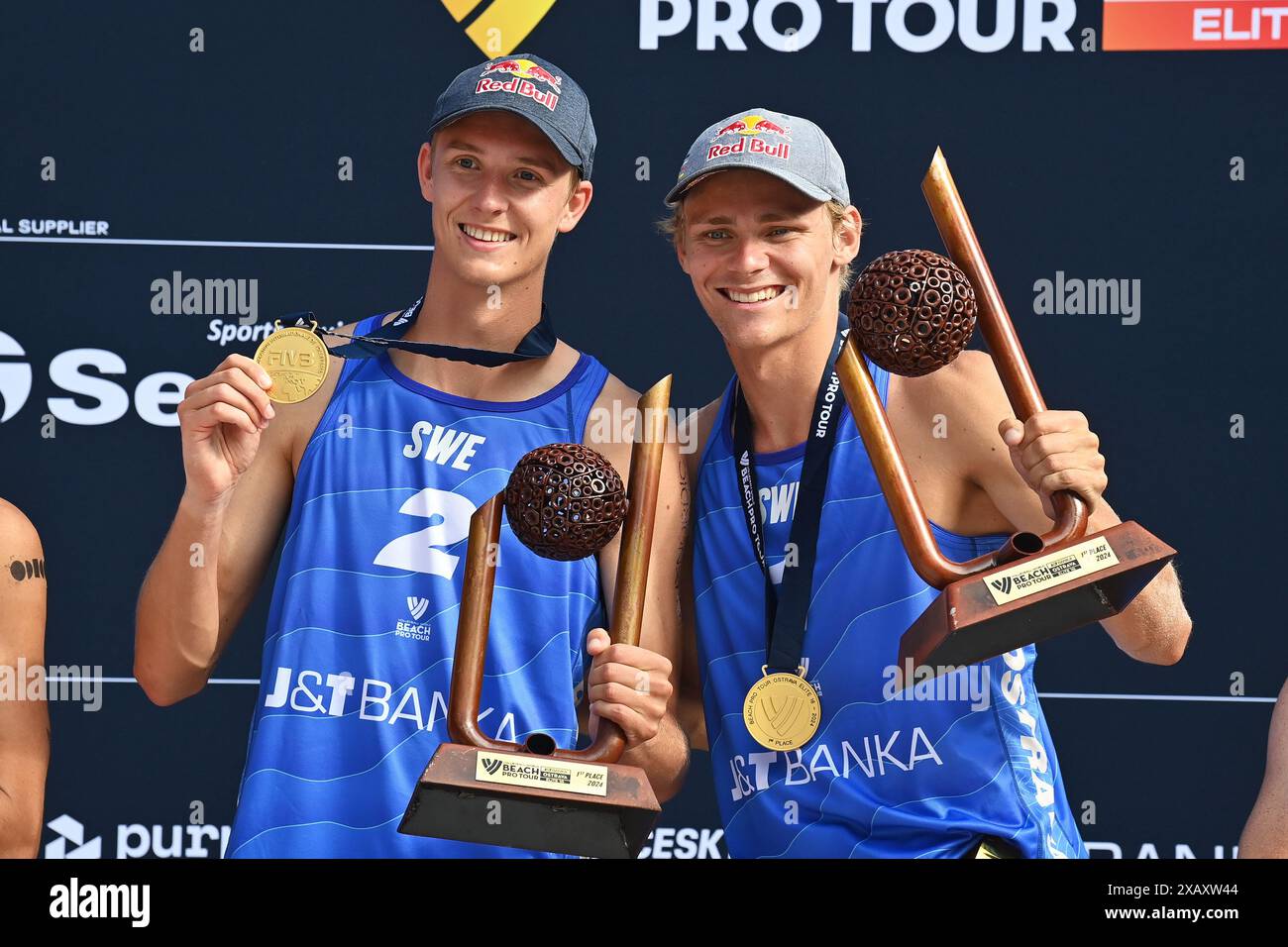 Ostrava, Czech Republic. 09th June, 2024. Jonatan Hellvig, David Ahman ...