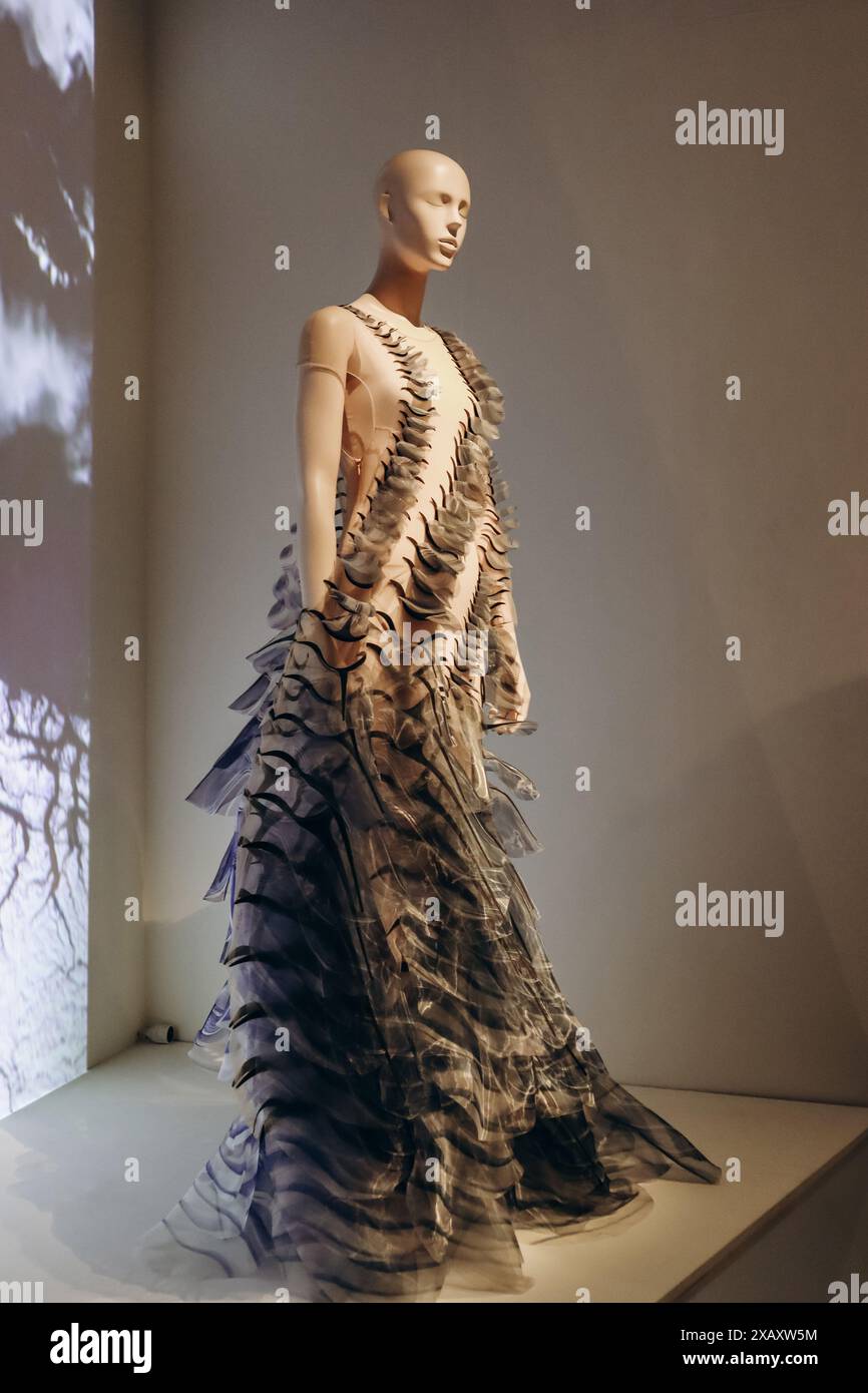 Paris, France - March 9, 2024: Archival couture models of fashion ...