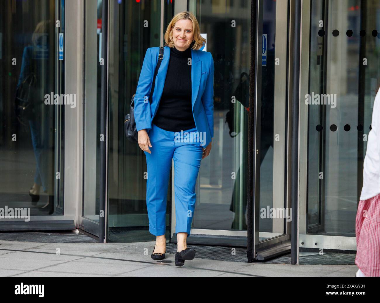 London, UK. 9th June, 2024. Former Home Secretary, Amber Rudd, at the ...