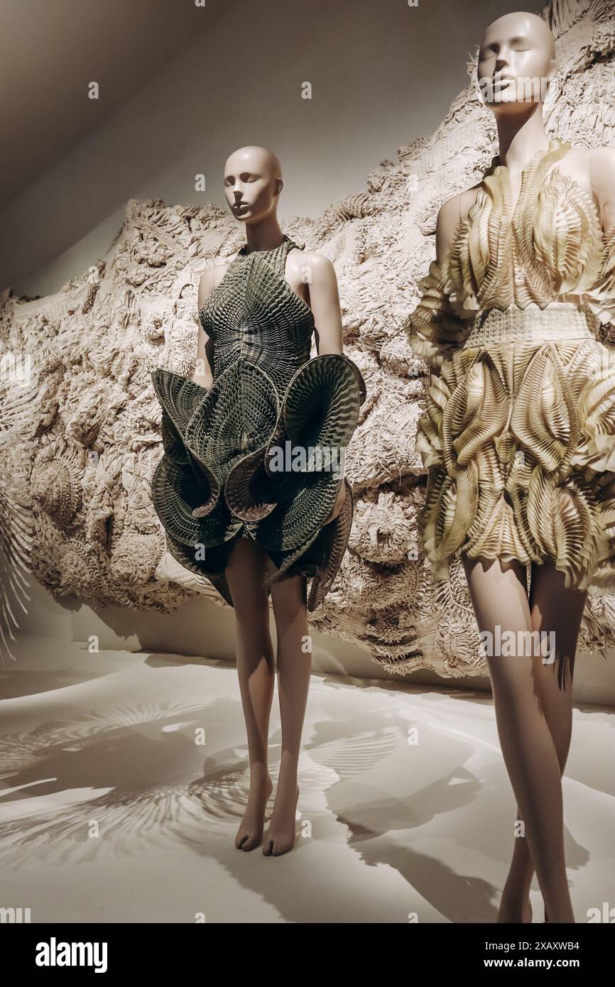 Paris, France - March 9, 2024: Archival couture models of fashion ...
