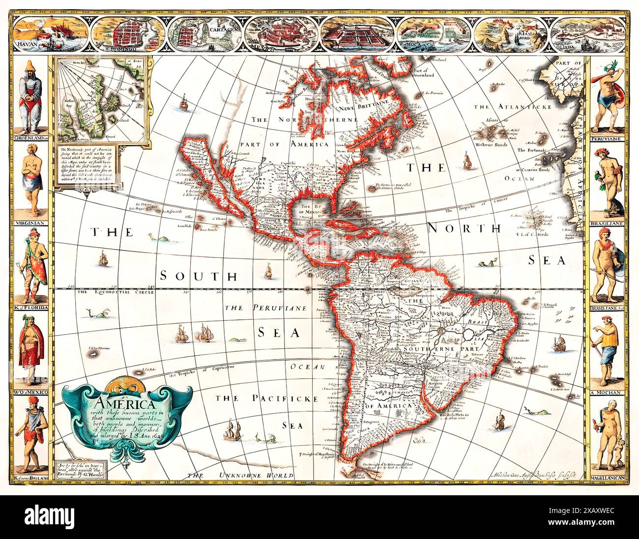World map poster america map hi-res stock photography and images - Alamy
