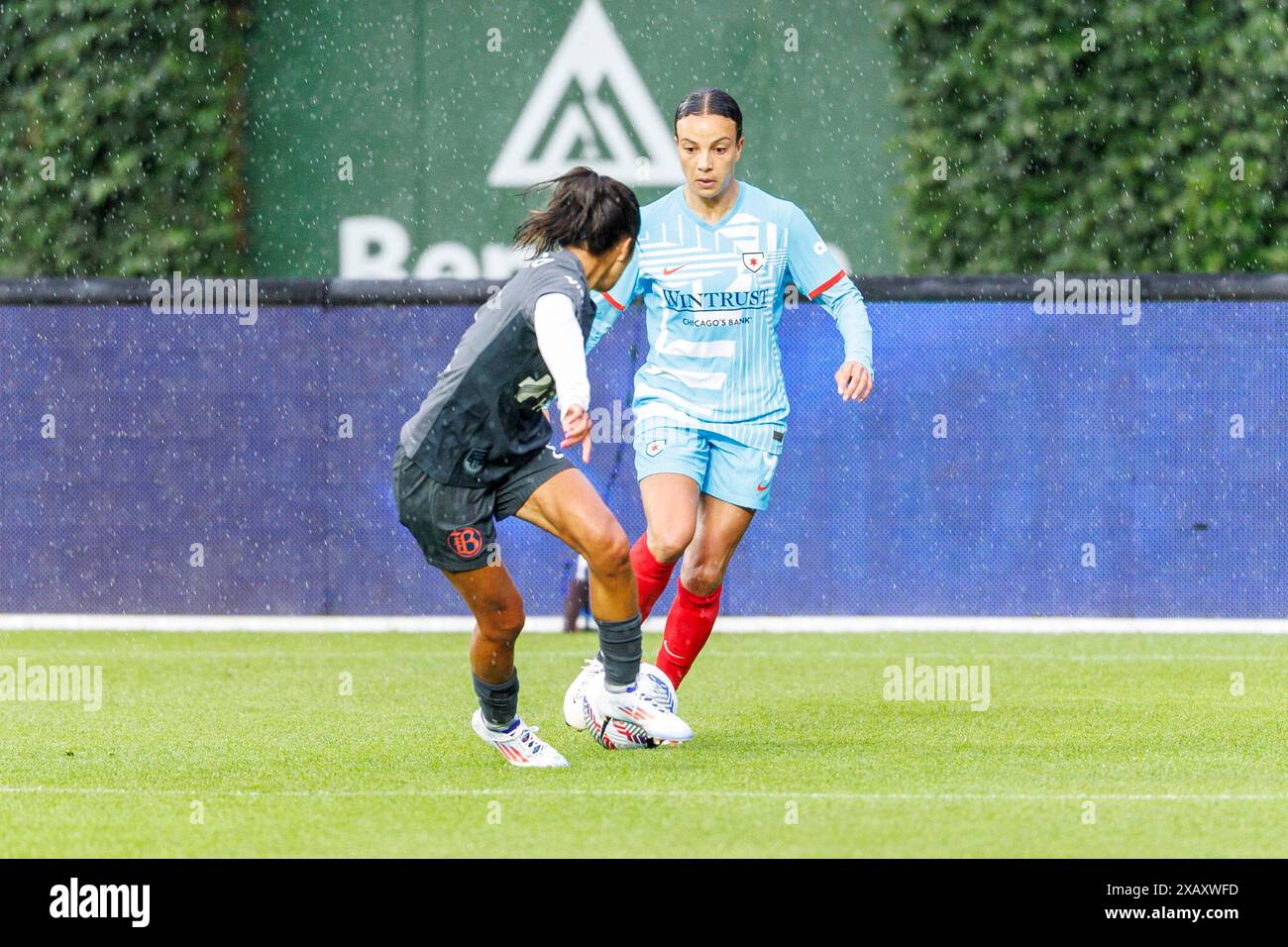 Chicago, Illinois, USA. 08th June, 2024. Chicago Red Stars forward ...