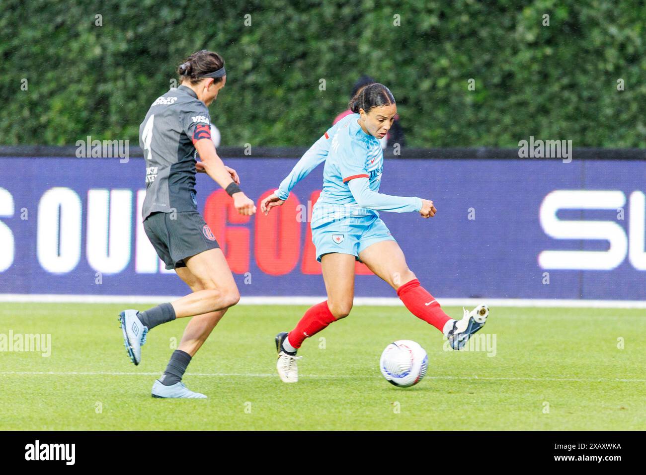 Chicago, Illinois, USA. 08th June, 2024. Chicago Red Stars forward ...