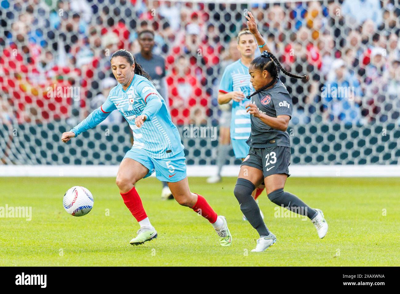 Chicago, Illinois, USA. 08th June, 2024. Chicago Red Stars midfielder ...