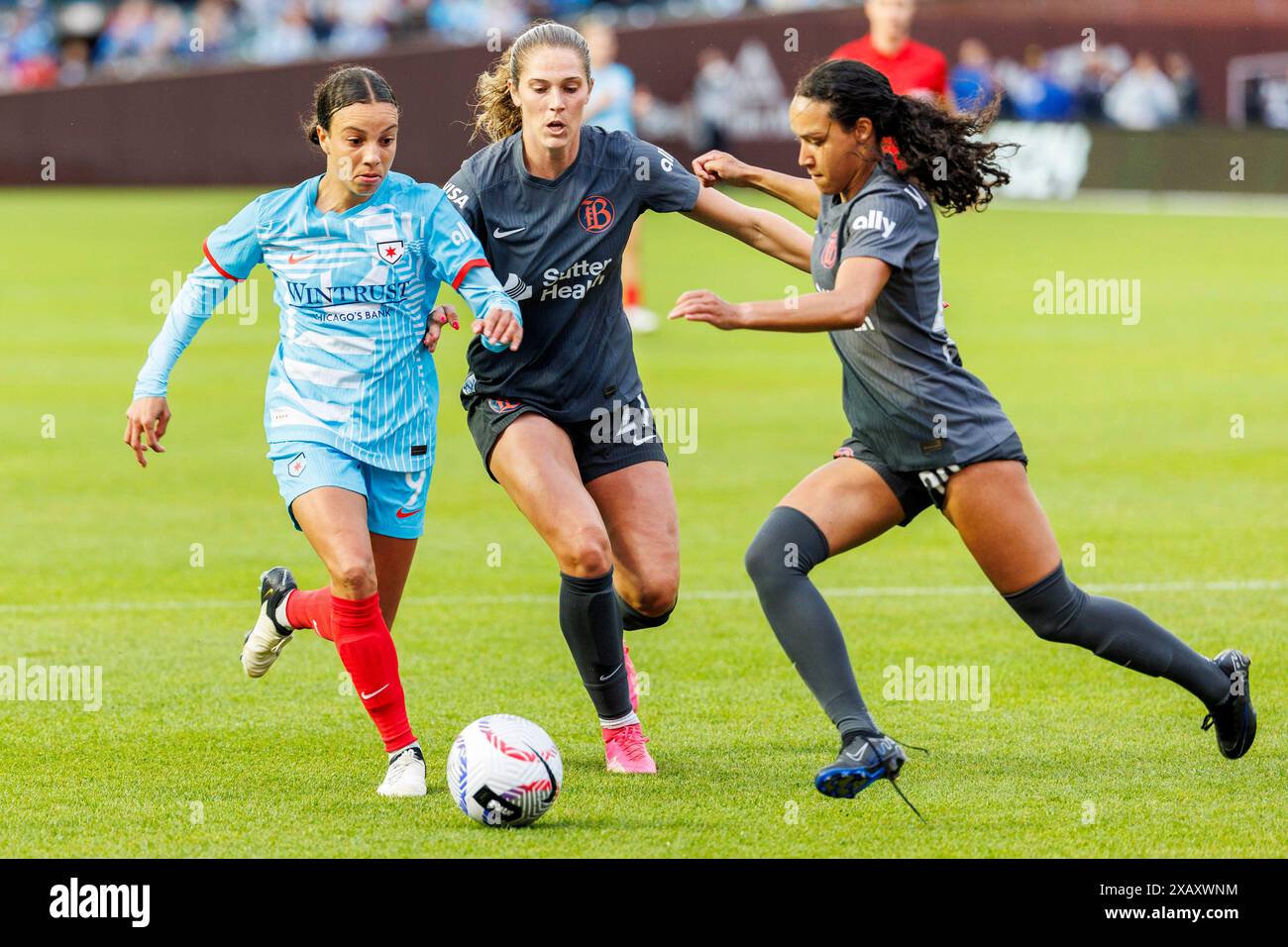 Chicago, Illinois, USA. 08th June, 2024. Chicago Red Stars forward ...
