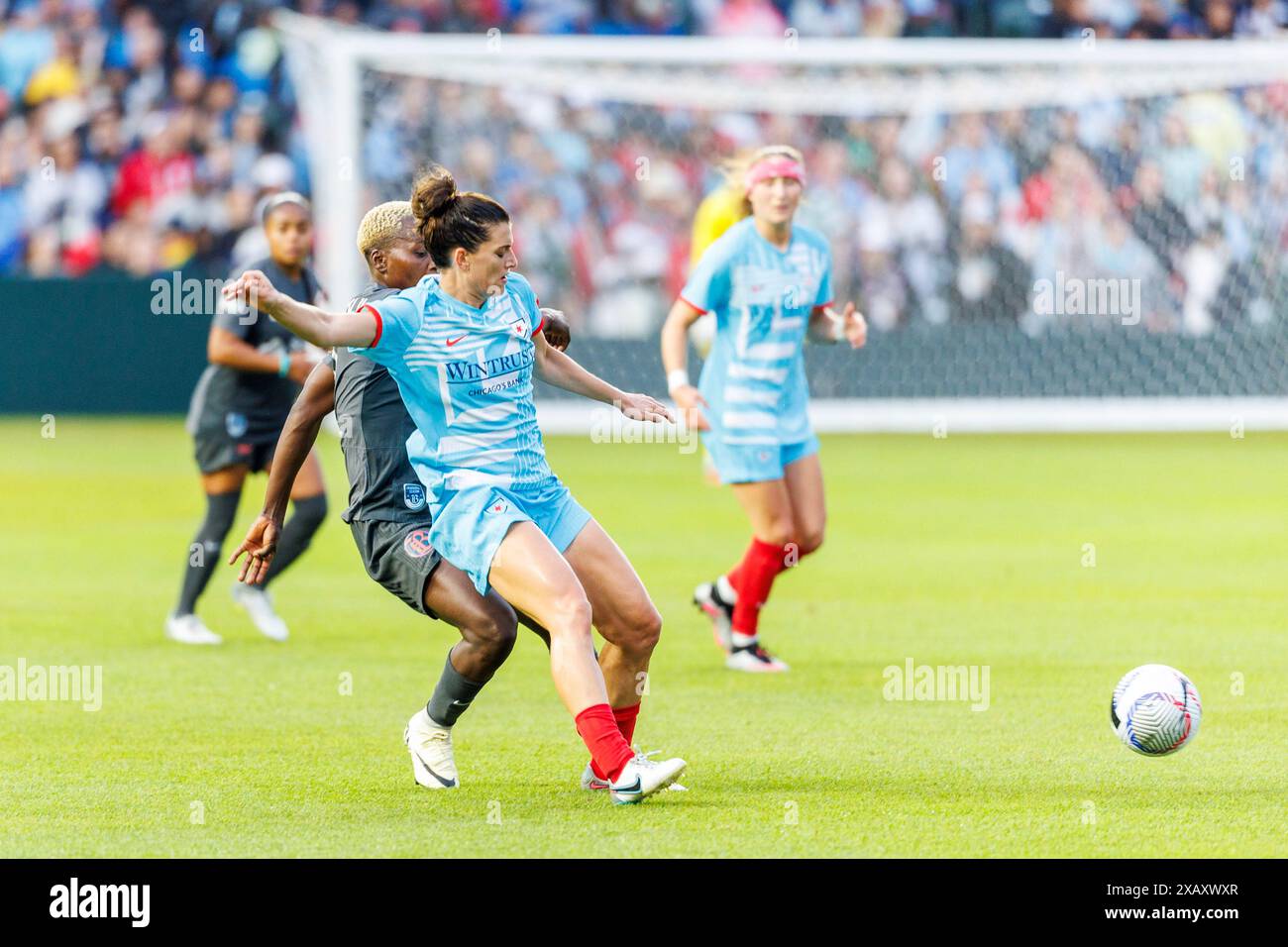 Chicago, Illinois, USA. 08th June, 2024. Bay FC forward Racheal ...