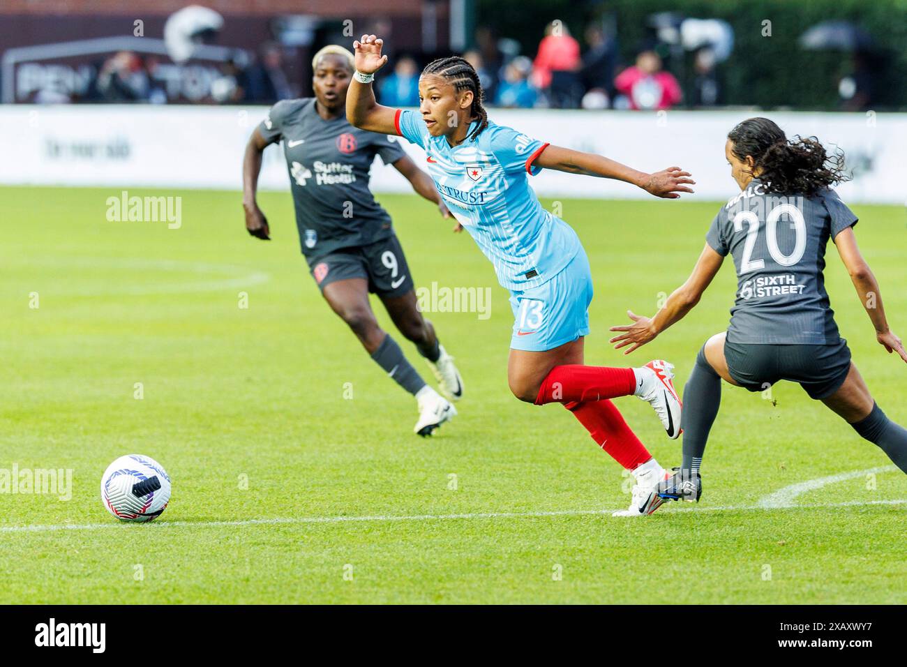 Chicago, Illinois, USA. 08th June, 2024. Chicago Red Stars midfielder ...