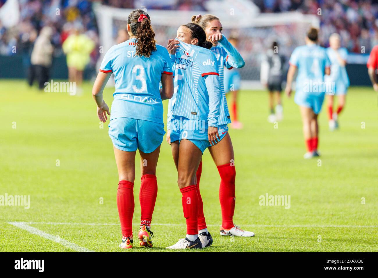 Chicago, Illinois, USA. 08th June, 2024. Chicago Red Stars defender Sam ...