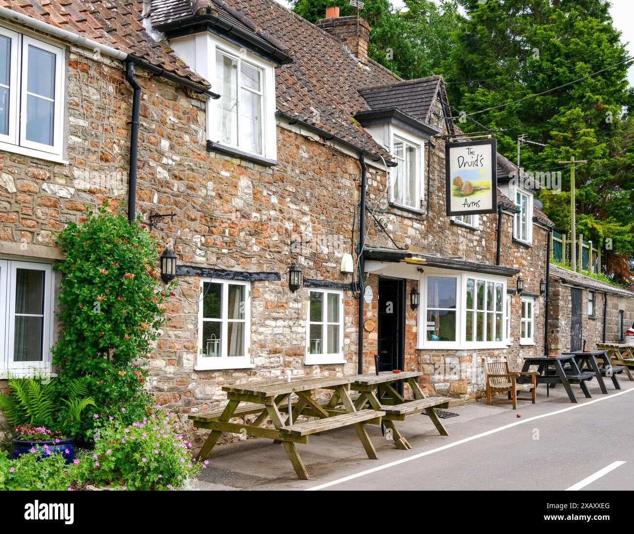 The Druid's Arms in the village of Stanton Drew site of neolithic ...