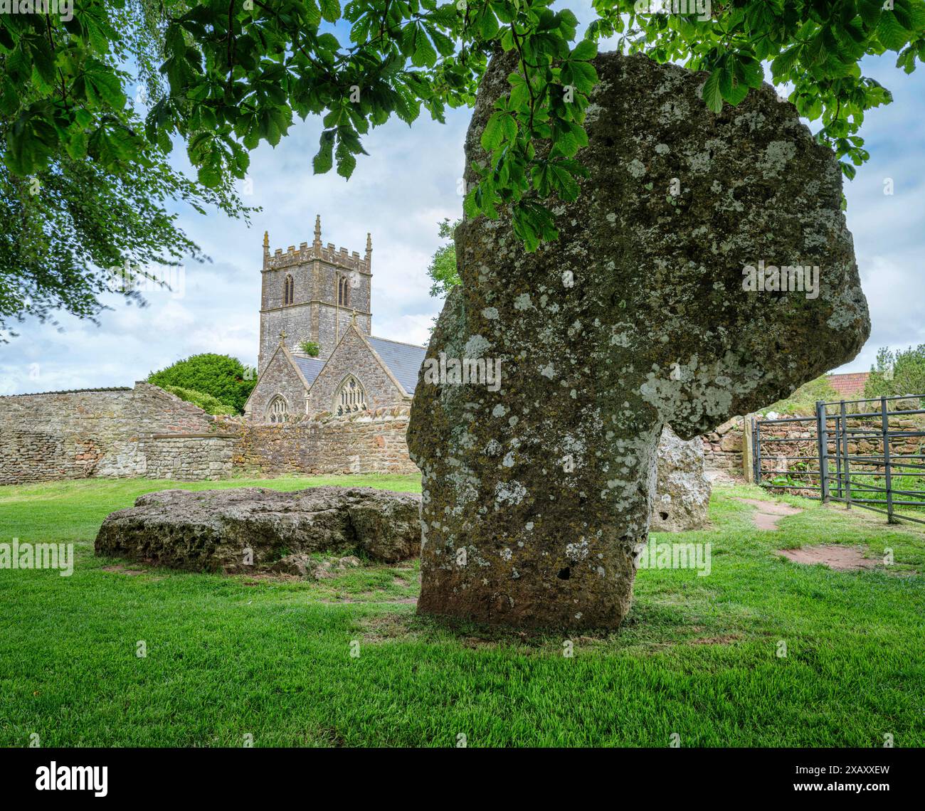 Monolithic stones known as The Cove possibly the remains of a neolithic ...