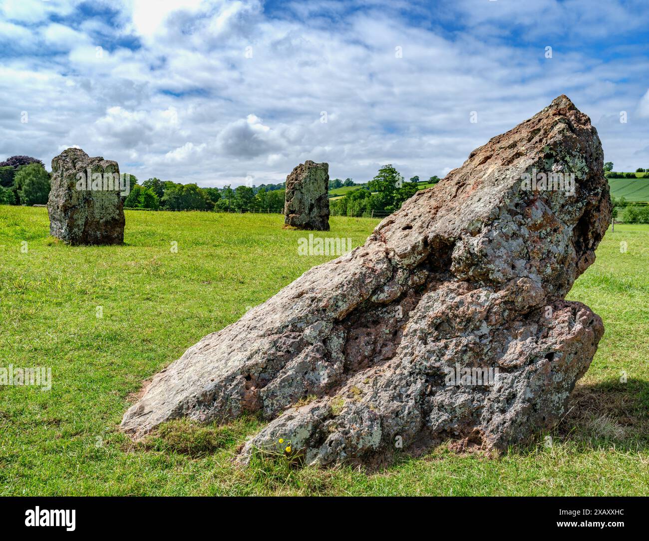 Sarsen stones of Stanton Drew neolithic stone circle the second largest ...