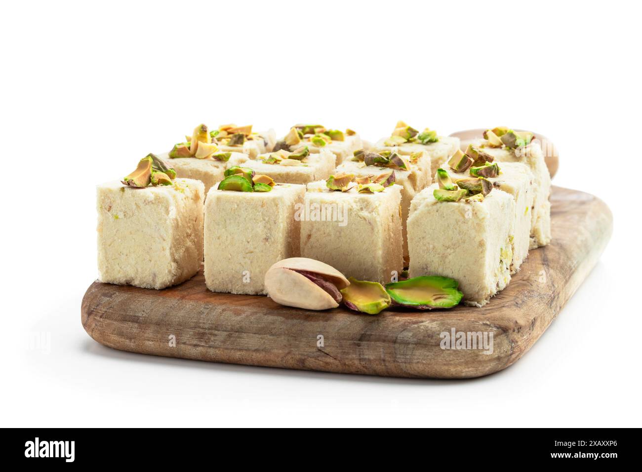 Turkish pismaniye dessert cotton candy isolated on white Stock Photo ...