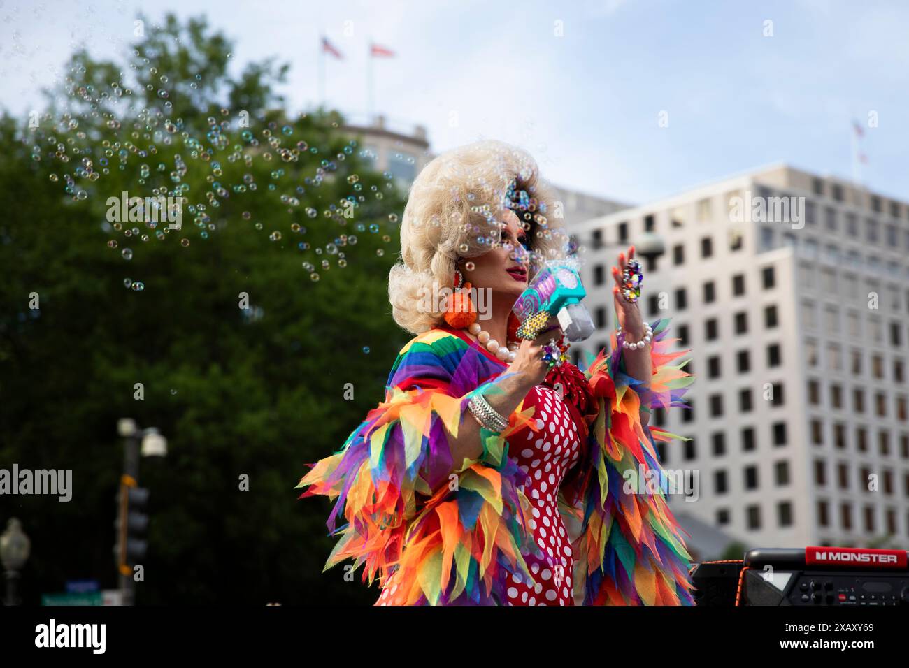 Washington Dc, United States. 08th June, 2024. A supporter of LGBT ...