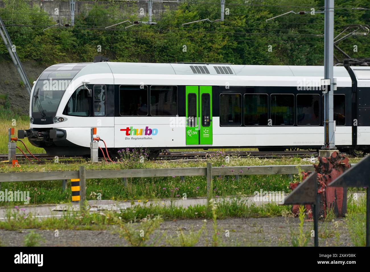 Thurbo-Regionalbahn-Zug, Seitenansicht, Logo, Die Regionalbahn , ZVV ...